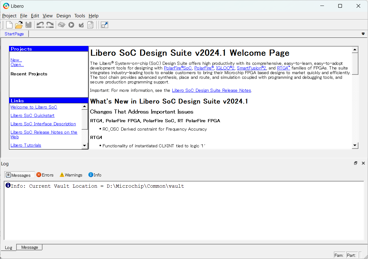 Microchip Libero SoC を Floating License で起動する | 株式会社トラムワークス
